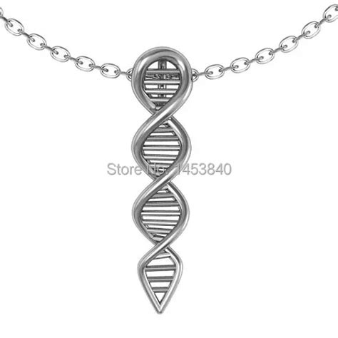 Science Jewelry Dna Necklace Biology Jewelry Molecule Necklace Gold