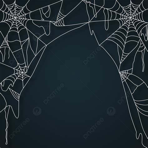 할로윈 거미줄 테두리 프레임 배경입니다 할로윈 공포 거미줄 배경 일러스트 및 사진 무료 다운로드 Pngtree