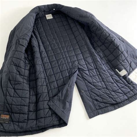 31b3 Aspesi アスペジ Genecoat 中綿チェスターコート Thermore M ネイビー アウター ジップアップ ステンカラー