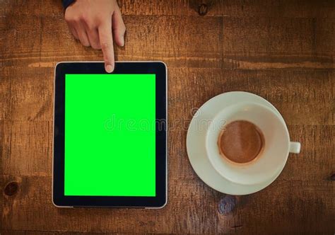 It Takes One Touch To Connect High Angle Shot Of An Unrecognizable Man Using A Digital Tablet