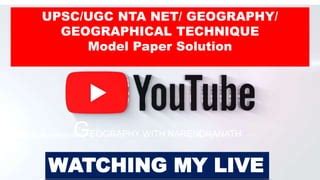 Geography UGC NET Question Answers Model PPT
