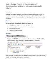 CIS U GP Cannizzaro Docx Unit Guided Practice Configuration Of Multiple Scopes And