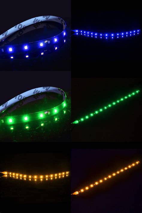 2021 Waterproof Car Auto Decorative Flexible LED Strip High Power 12V 30cm 15SMD Car LED Daytime