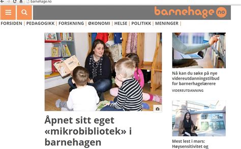 Aktuelt Stor Anerkjennelse For Vårt “mikrobibliotek”