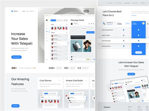 Telepati Customer Messenger Landing Page By Farizzakky For Pickolab