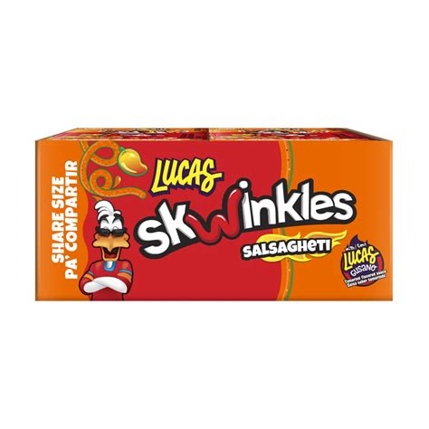 Lucas Salsagheti Mango Flavored Hot Candy Strips And