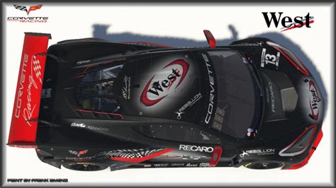 West Chevrolet Corvette Z06 Gt3r By Frank Amend Trading Paints