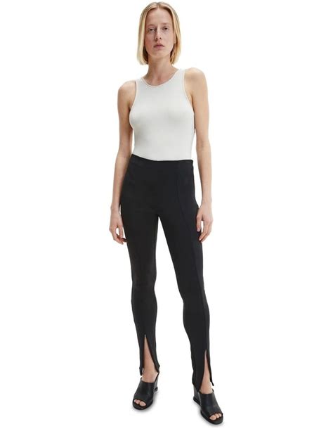 Calvin Klein Technical Knit Skinny Legging In Black Myer