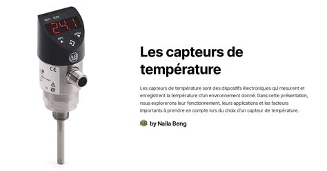 Les Capteurs De Température