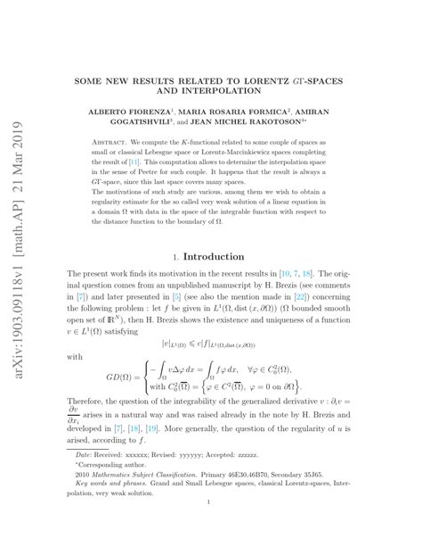 Pdf Some New Results Related To Lorentz G Gamma Spaces And Interpolation