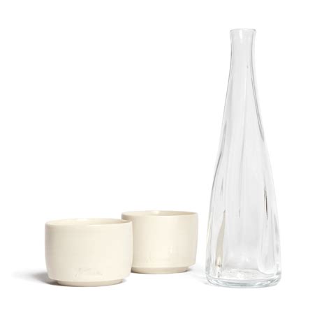 Masa Designs Clear Sake Carafe And Cups Set Gagosian Shop