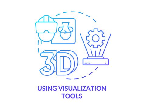 Using Visualization Tools Blue Gradient Concept Icon By Bsd ~ Epicpxls