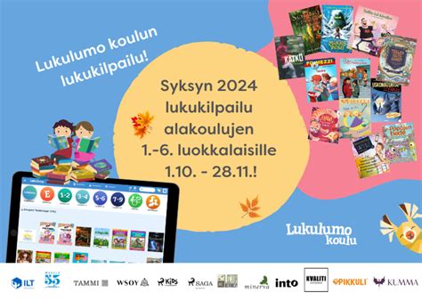 Lukulumo Koulun Suosittu Lukukilpailu Luokkalaisille Alkaa Lokakuussa ILT Education