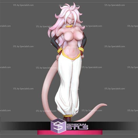 D Print Android Naked Dragonball Grey Or Painted Custom Resin Statue Dc Marvel Anime Gaming