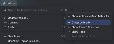 Manage Git Branches Pycharm Documentation