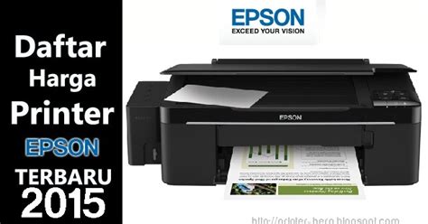 Informasi Daftar Harga Printer Epson Terbaru Tobacco Free