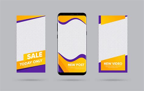 크리에이티브 스토리 설정 소셜 미디어에 대 한 템플릿입니다 스토리 템플릿 테마입니다 사진 판매 새로운 게시물 및 제안을 위한 편집 가능한 스토리 커버 디자인 벡터 일러스트