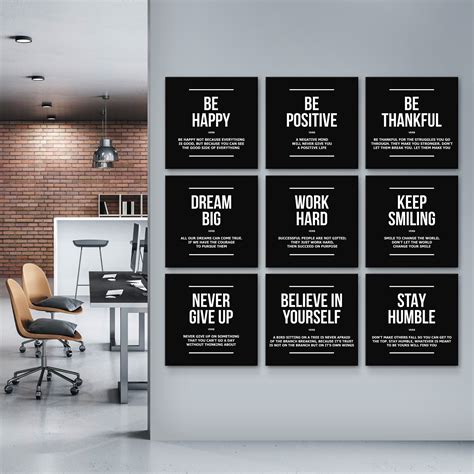 Motivational Quotes Posters Wall Art For Office Success Hunters
