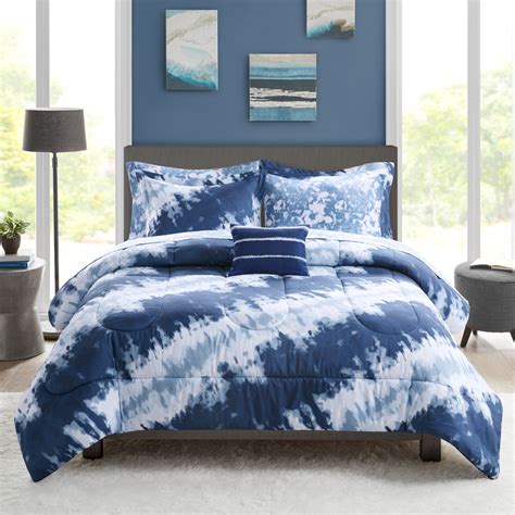 Arrives By Wed Apr 6 Buy Mainstays Navy Tie Dye 8 Piece Bed In A Bag