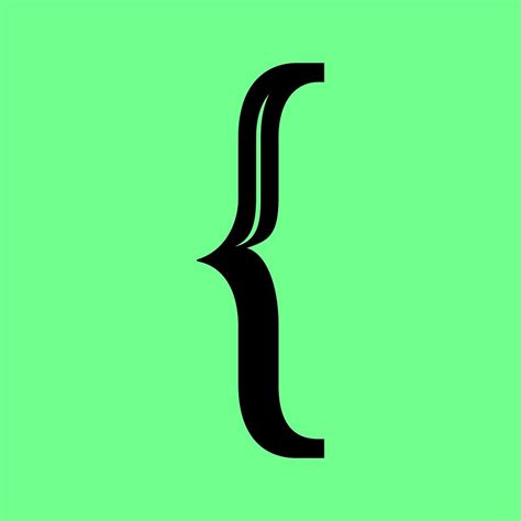Curly Bracket Sign Abstract Shape Free Photo Illustration Rawpixel