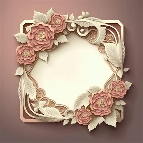 Premium Ai Image Abstract Festive Background With Flowers And A