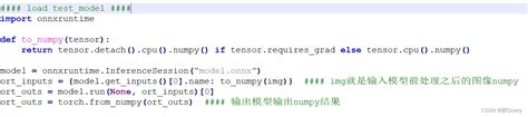 python基于onnx模型的推理代码 argsort onnx csdn博客