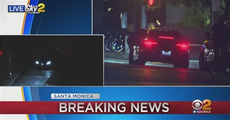 Police Leave After Short Pursuit Standoff With Man In Santa Monica