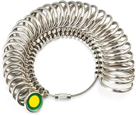 Professional Ring Size Measuring Tool Portable Gauge Set For Finger Sizing