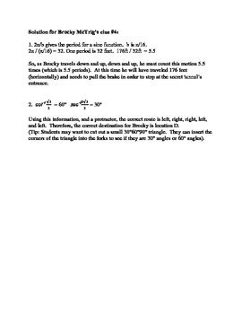 Brocky Mctrig Clue Mctrig Travels Trig Graphs And Inverse Trig