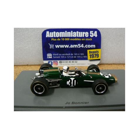 1966 Brabham Bt22 N°30 Jo Bonnier French Gp S7092 Spark Model