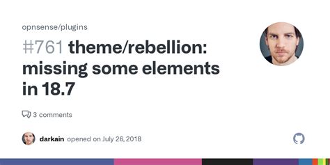 Theme Rebellion Missing Some Elements In 18 7 Issue 761 Opnsense