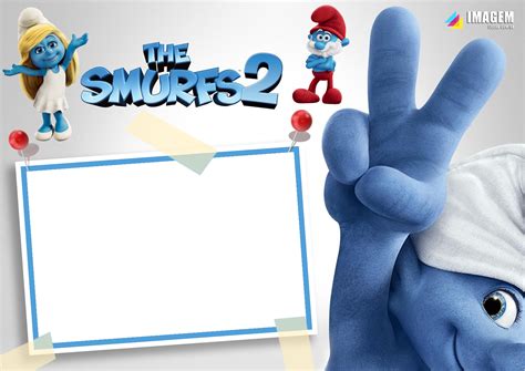 Os Smurfs 2 Moldura PNG Imagem Legal
