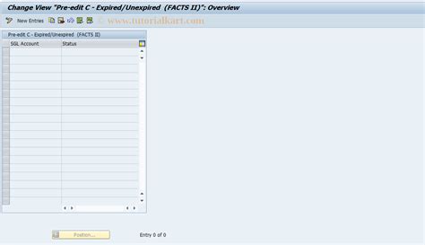 RFACTS2 PREDC SAP Tcode FACTS 2 Customize Pre Edit C