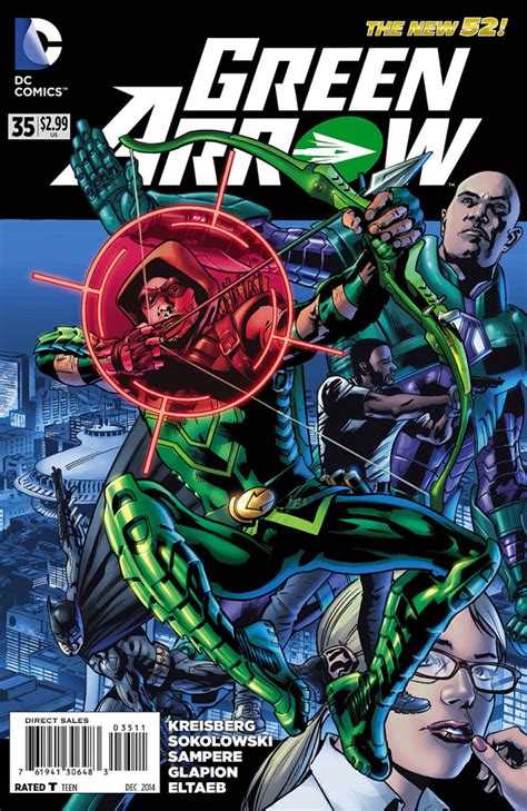 New Green Arrow 35 Comic Book Cover Features Felicity And Diggle