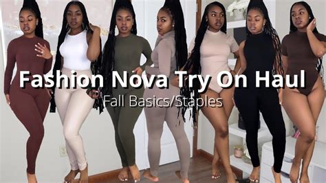 Fall Basics Fashion Nova Try On Haul 2022 Luxury Tot Youtube