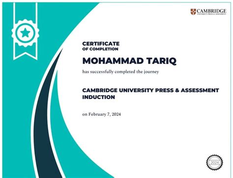 Mohammad Tariq On Linkedin Wearecambridge 1monthcompleted