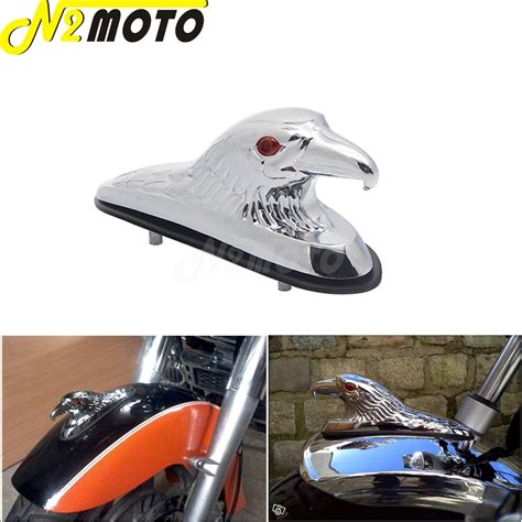 크롬 오토바이 이글 헤드 펜더 보닛 엠블럼 할리 가와사키 야마하 스즈키 혼다 머드 가드 프레임 장식 장식 키트 Aliexpress