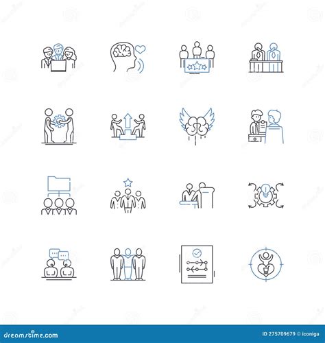 Confederation Posse Line Icons Collection Unity Strength Loyalty Courage Brotherhood Honor