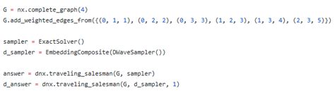 Tsp Traveling Salesman Problem D Wave Systems
