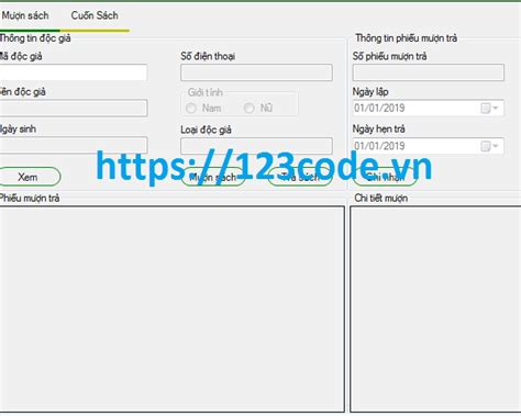Tải Source Code Quản Lý Thư Viện C Giao Diện Gui