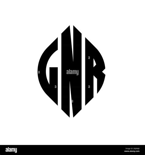 Lnr Circle Letter Logo Design With Circle And Ellipse Shape Lnr