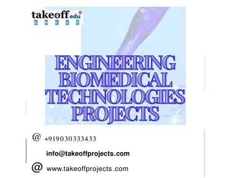 Ppt Engineering Biomedical Technologies Projects Takeoff Projects 1