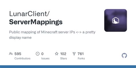 Github Lunarclient Servermappings Public Mapping Of Minecraft Server Ips A Pretty Display Name
