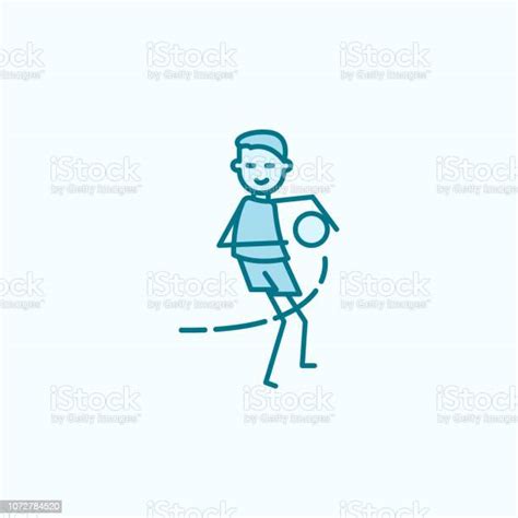 골키퍼는 공을 필드 개요 아이콘을 잡는 다 축구 선수 아이콘의 요소입니다 웹사이트 디자인 및 개발 응용 프로그램 개발에 대 한