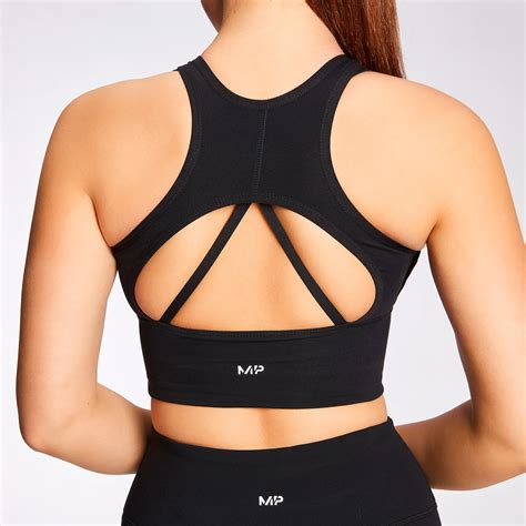 Mp Womens Power Longline Sports Bra Black Myprotein™