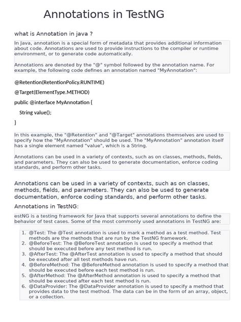 5annotationsintestng Pdf