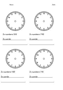Telling Analogue Clock By Glowing And Growing With Miss G TPT