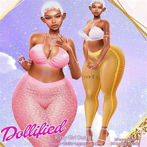 Second Life Marketplace Dollified Kitty Girl Outfit