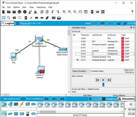 Cisco Packet Tracer ตอนที่ 7 Simulation Mode Blog Nstru