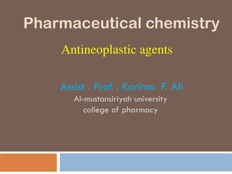 Ppt Antineoplastic Agents Powerpoint Presentation Free Download Id